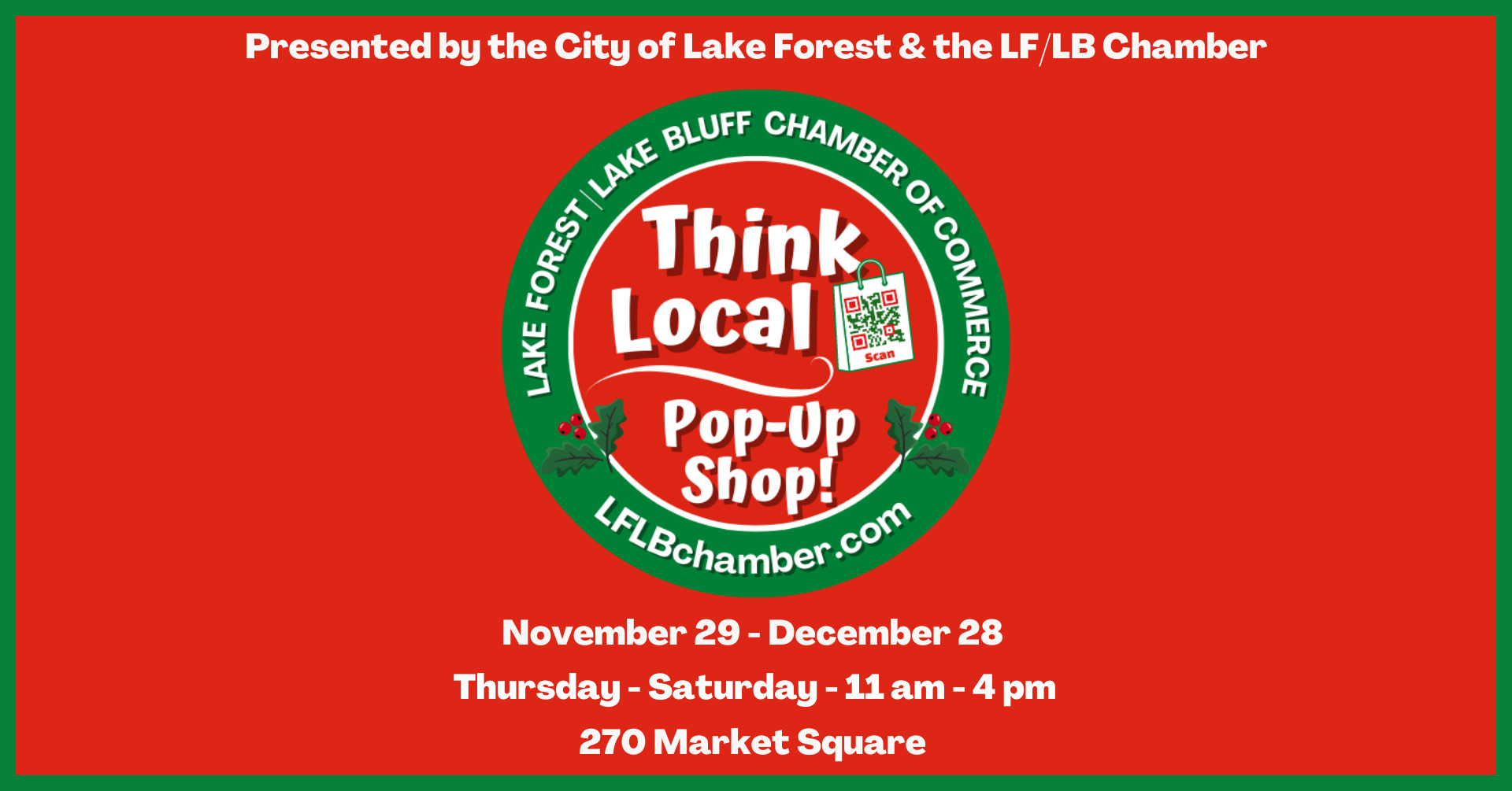 2024 Think Local Pop-Up Shop! - Lake Forest/Lake Bluff Chamber of Commerce